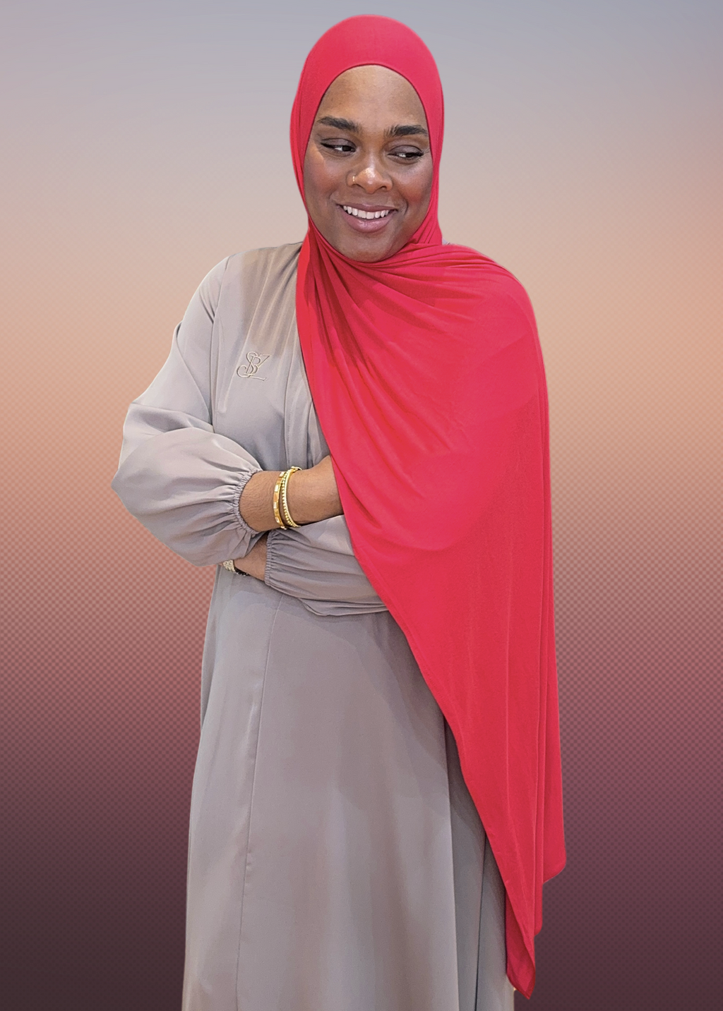 Ruby Red - XL Jersey Knit Hijab – Styled by Zubaidah